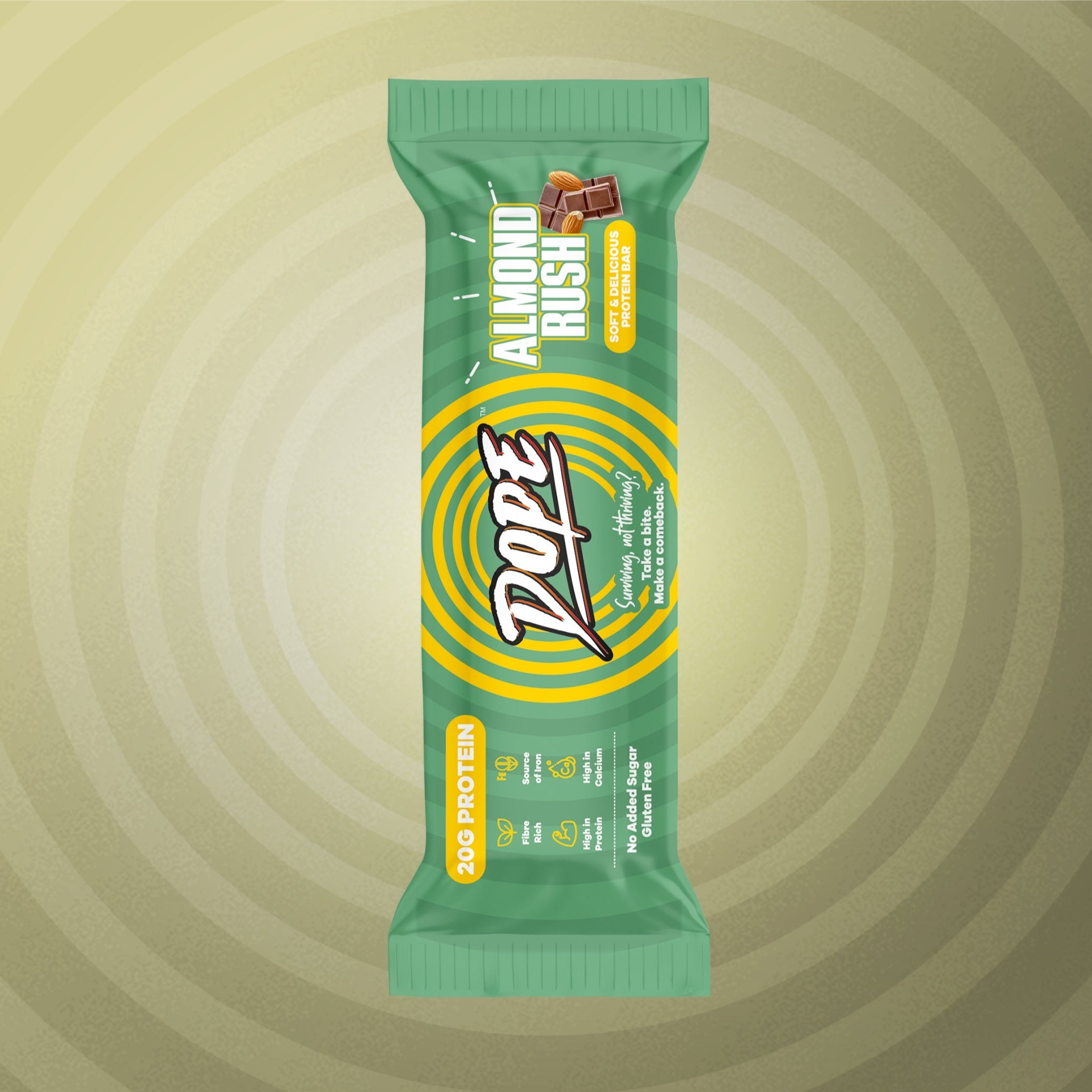 Almond Rush 20g Protein Bar – Dope Lifestyle
